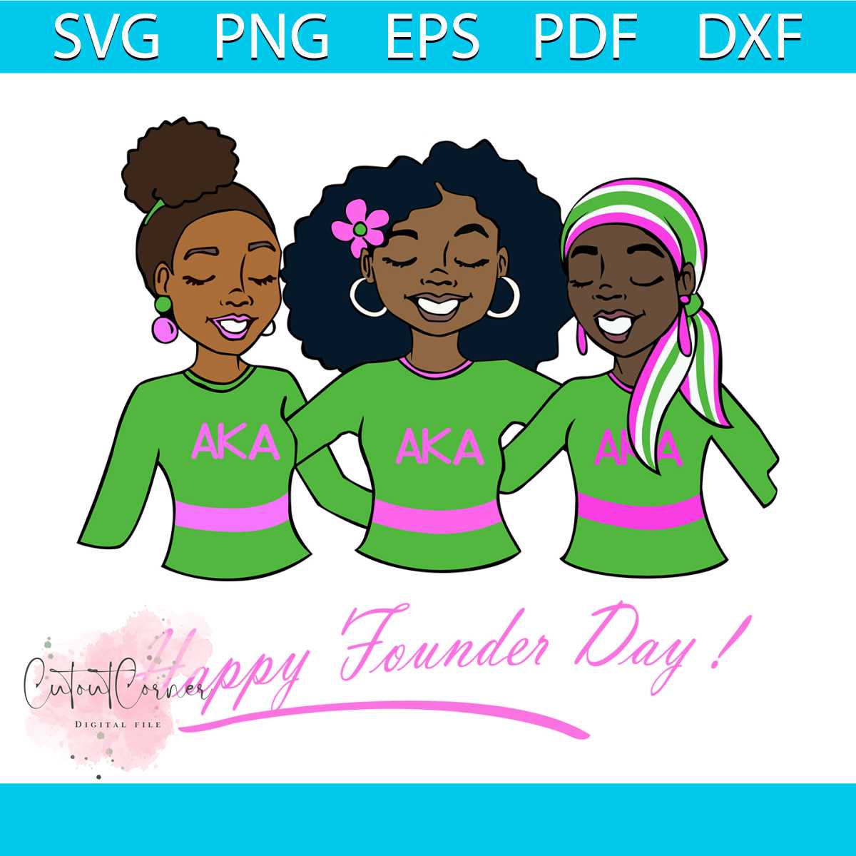 Happy founder day, aka sorority gift, aka sorority svg, Aka - Inspire Uplift