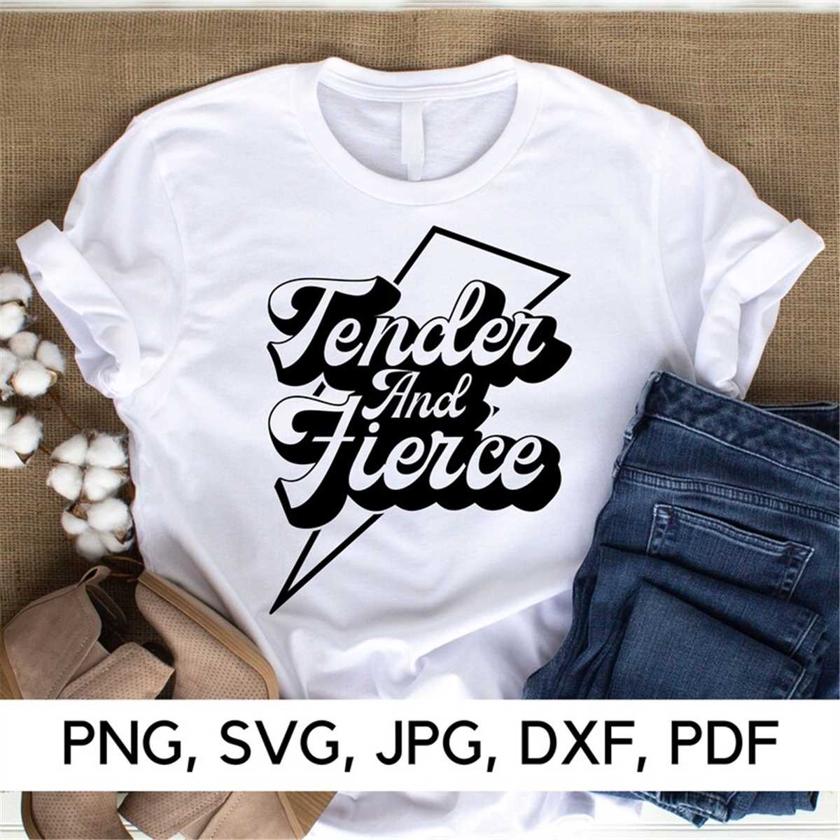 Tender And Fierce svg file, Motivational quote, PNG, SVG, Se | Inspire ...