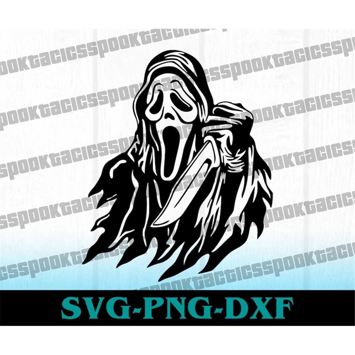 Ghostface SVG, scream svg, sydney prescott svg, halloween pn | Inspire ...