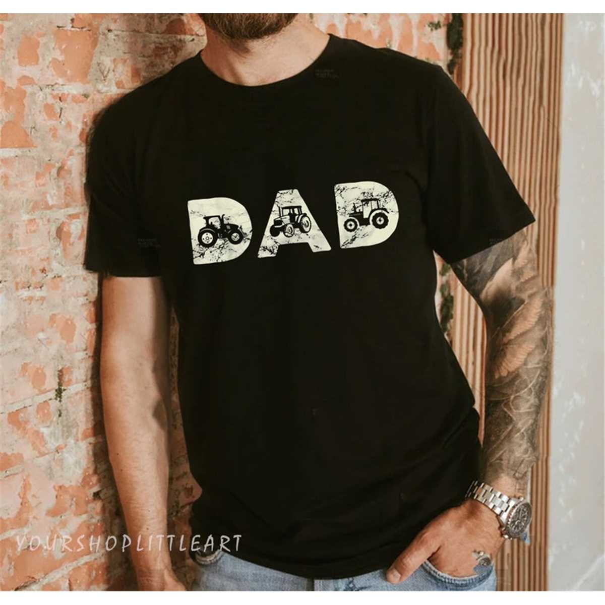 Mens Tractor Dad Farming Father Farm Lover Farmer Daddy tshi | Inspire ...