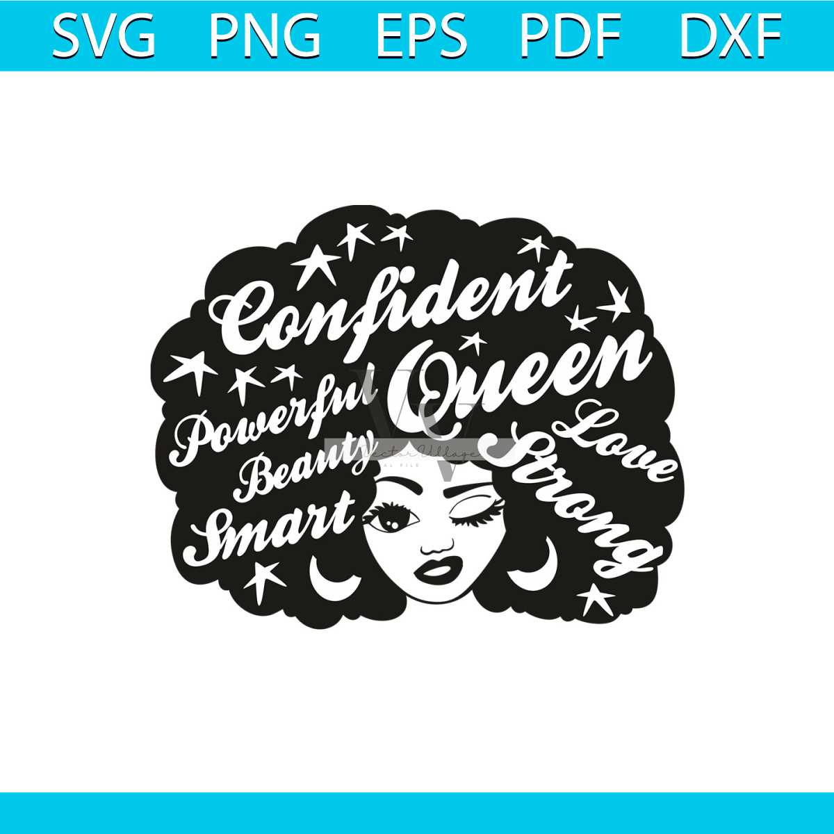 Confident queen powerful beauty smart love strong Svg, Melan | Inspire ...