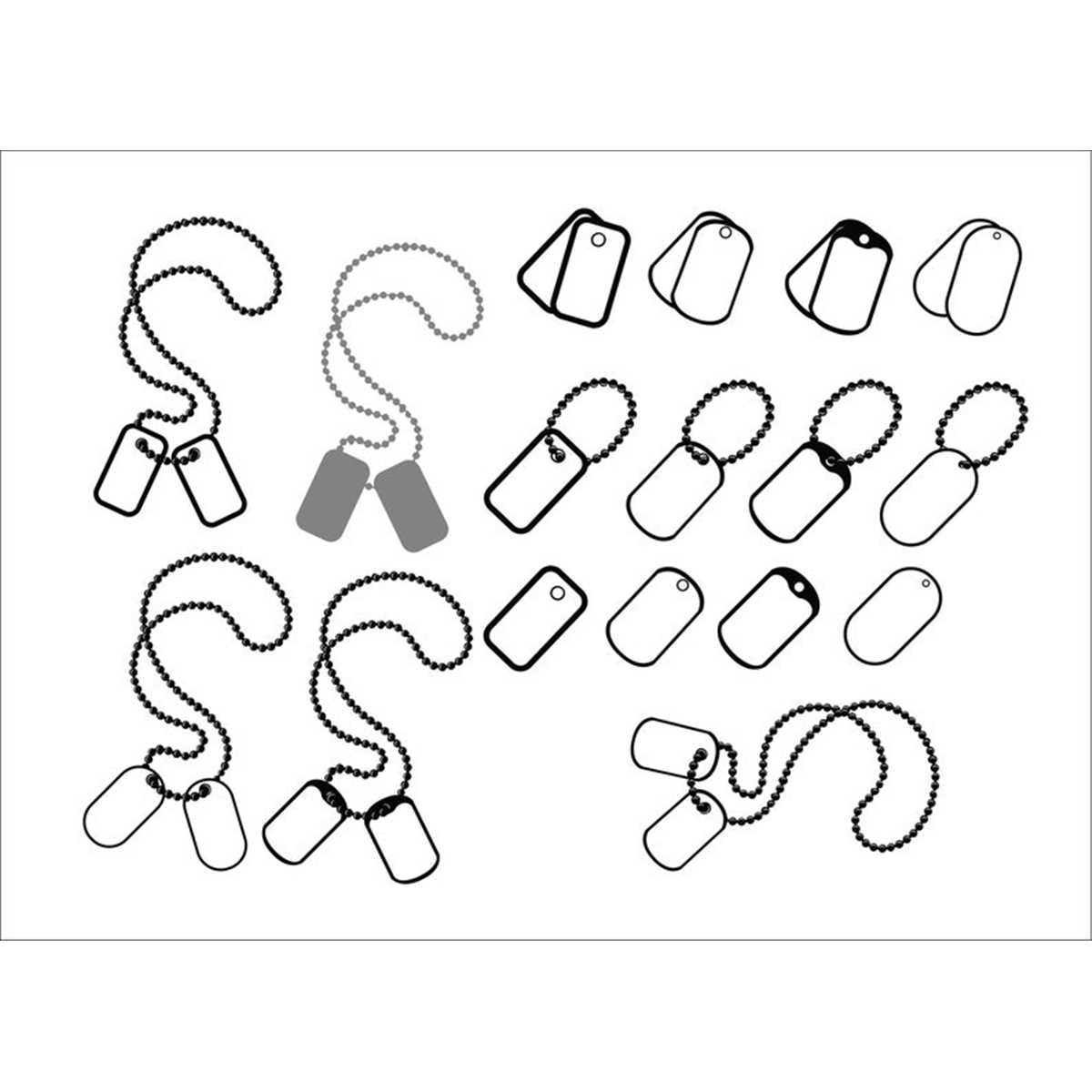 Military Dog Tags Svg | Inspire Uplift