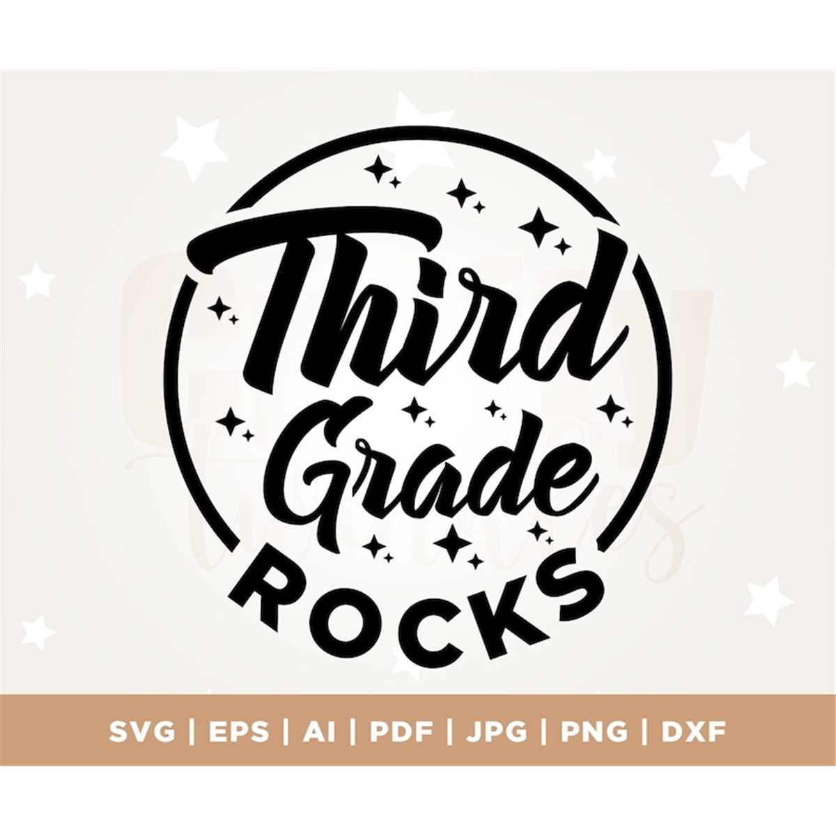 3rd Grade Rocks svg, back to school svg, rocks svg, grade ro | Inspire ...
