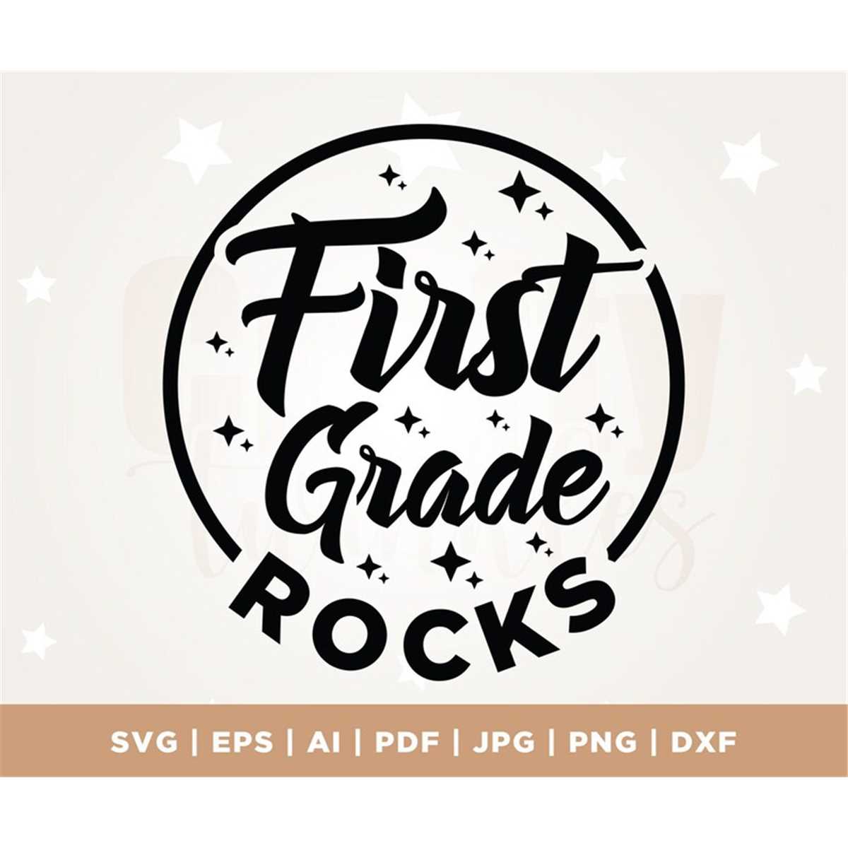 1st Grade Rocks svg, back to school svg, rocks svg, grade ro | Inspire ...