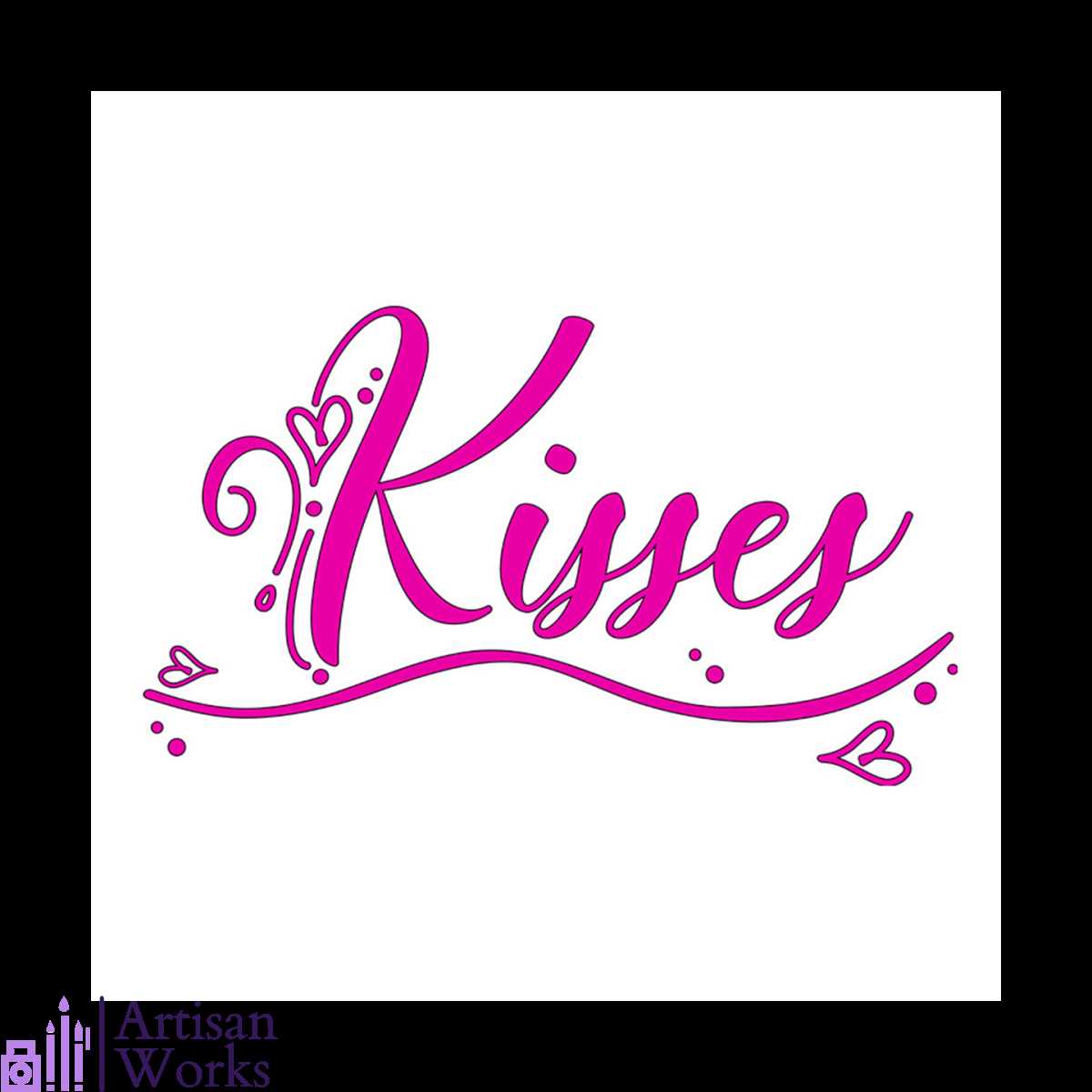 Kisses Svg, Valentine Svg, Kiss Svg, Heart Svg, Pink Svg, Lo | Inspire ...