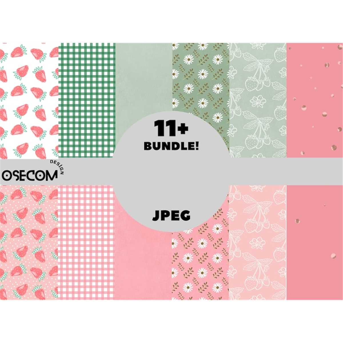 Strawberry Paper, Strawberry Digital Paper, Strawberry, Summ - Inspire ...