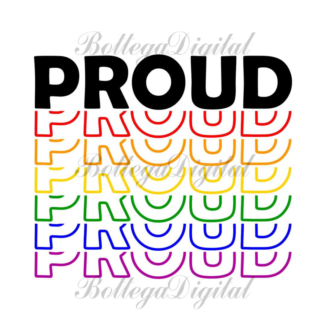 Proud Design Svg, Lgbt Svg, Rainbow Svg, Heart Rainbow Svg, | Inspire ...