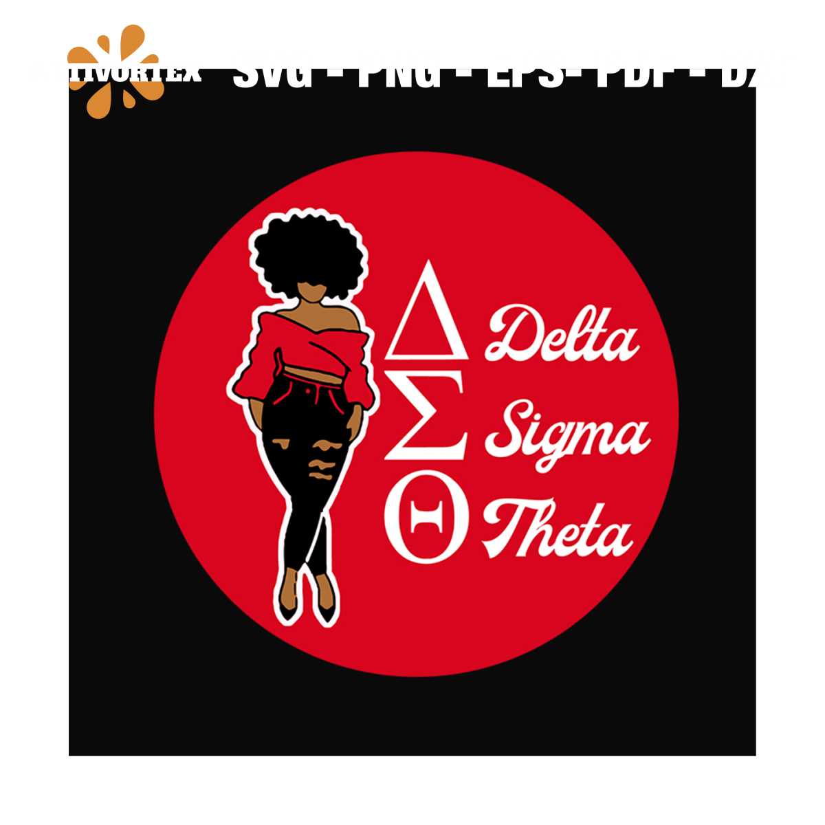 Delta sigma theta sorority SVG, black girl, Delta sigma thet | Inspire ...