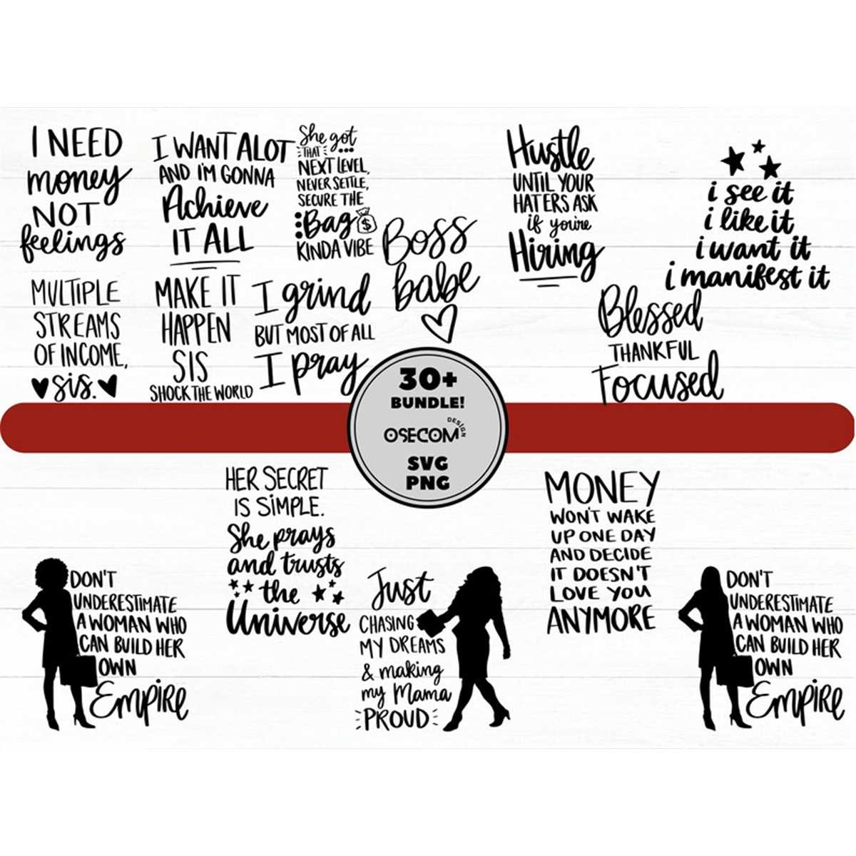 Boss Babe SVG Bundle, Boss Lady, Queen Svg, Business Woman S - Inspire ...
