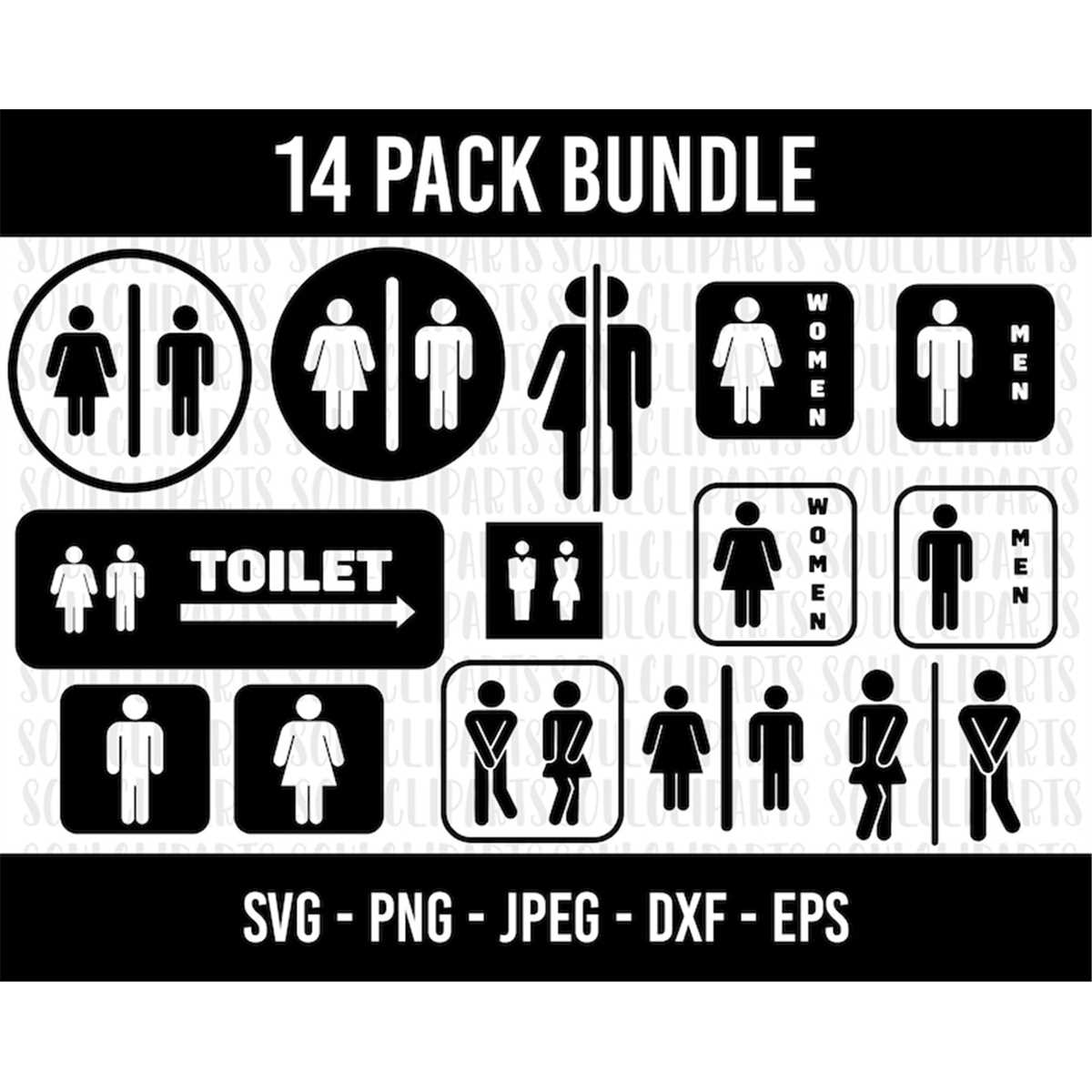 COD774- Bathroom Svg, Restroom Symbol svg, restroom sign svg | Inspire ...