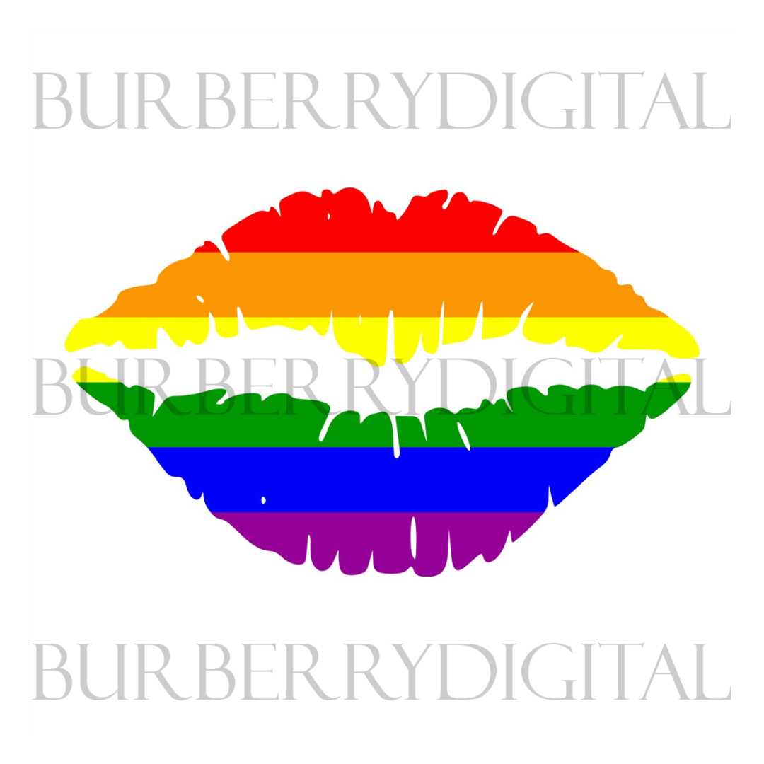 Pride Lip Svg, Lgbt Svg, Rainbow Svg, Lip Rainbow Svg, Gay S - Inspire ...