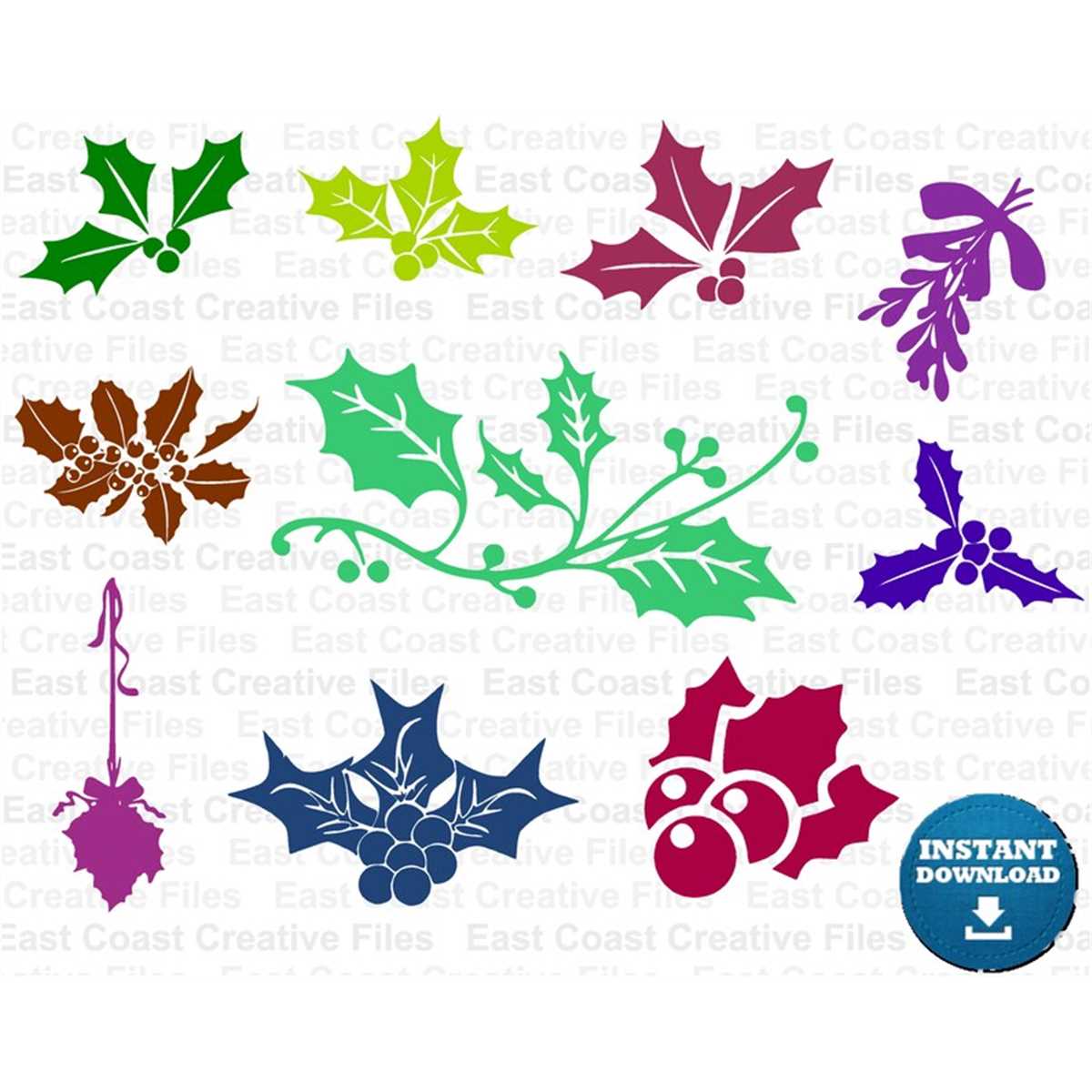Mistletoe SVG svg, dxf, eps, png digital download | Inspire Uplift