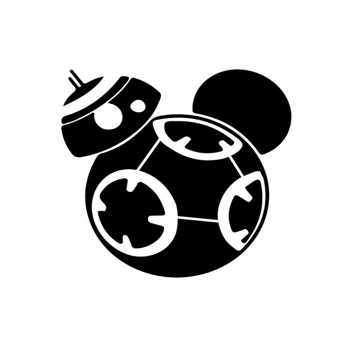 Star Wars bb8 Mouse head head mouse - plotter file - SVG - S - Inspire ...