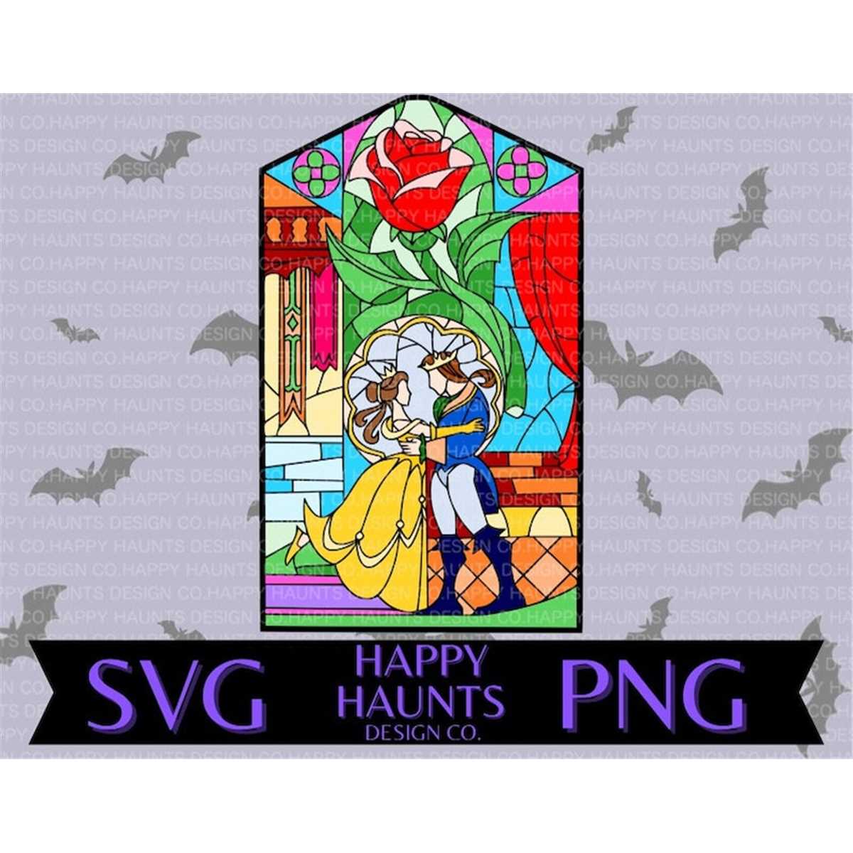 Enchanted stained glass SVG, easy cut file for Cricut, Layer - Inspire ...