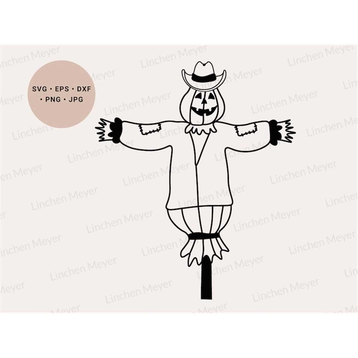 Scarecrow Svg, Cowboy Pumpkin Svg, Western Thanksgiving Svg, - Inspire ...