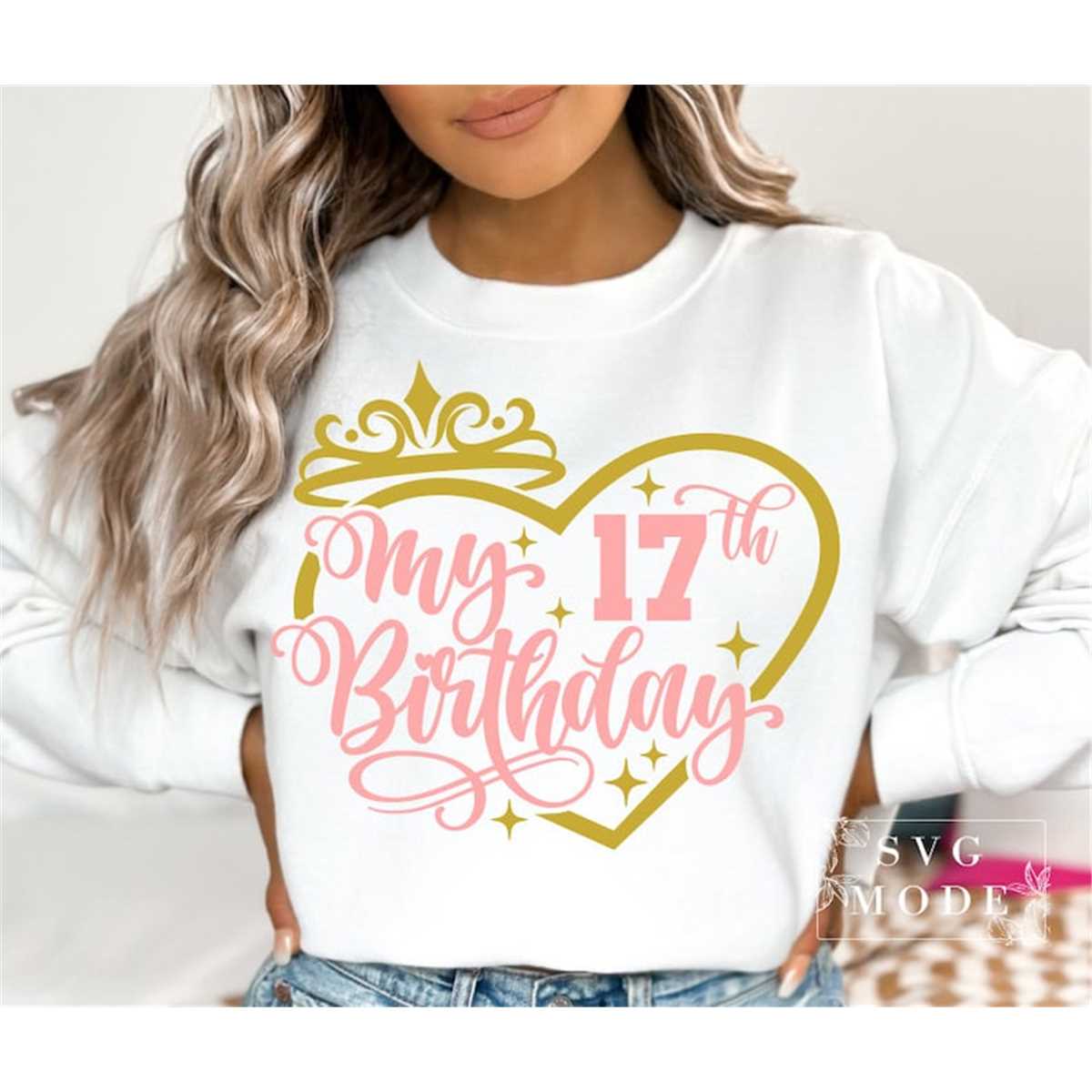 17th Birthday SVG PNG, 17th Birthday Svg, Birthday Svg, 17th | Inspire ...