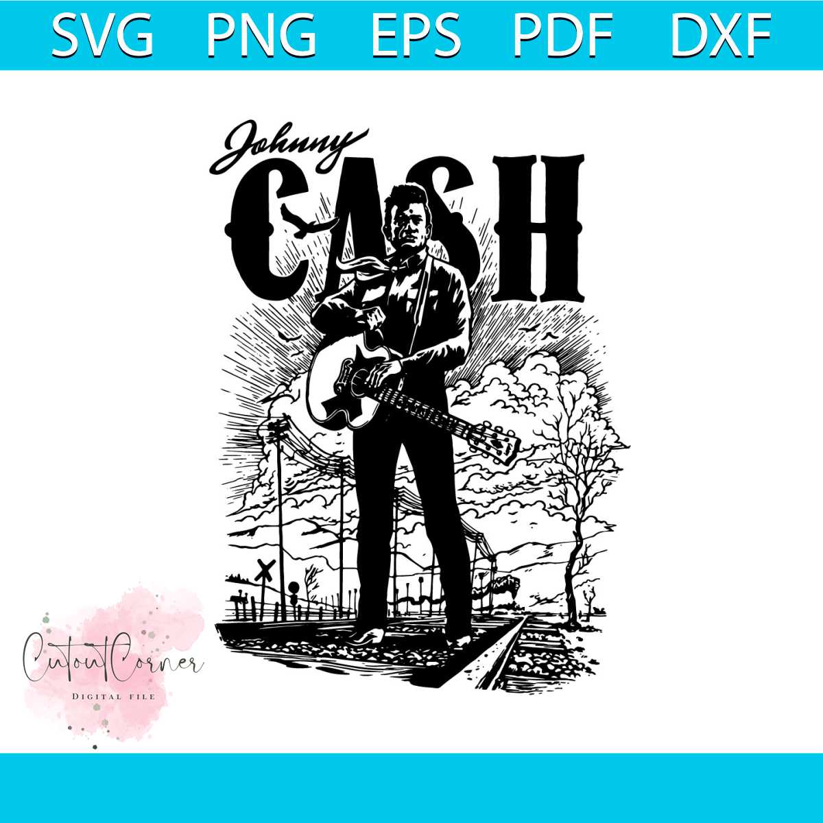 Johnny Cash Svg, Johnny Cash Mugshot Svg, Trending Svg, Musi | Inspire ...