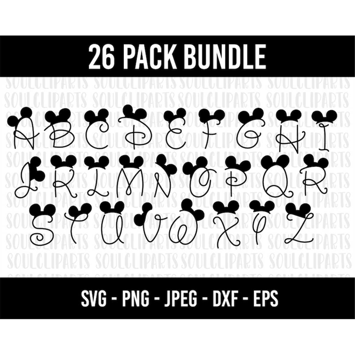 COD311- Mouse Alphabet SVG, Mouse Font SVG, Letters SVG, Cus - Inspire ...