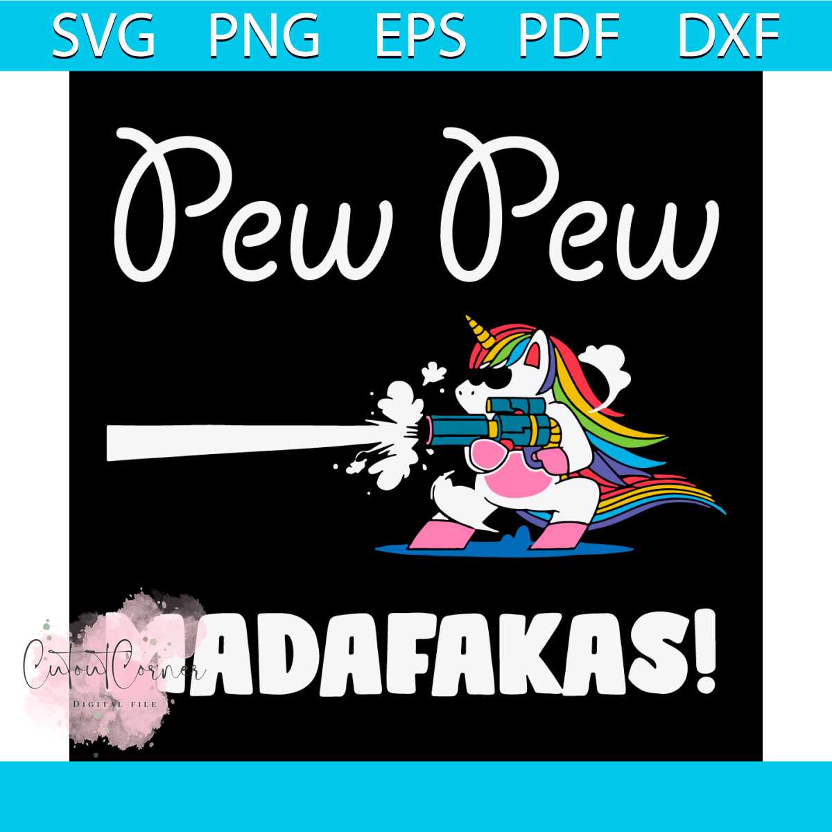 LGBT Unicorn Pew Pew Madafakas Svg, Gun Pew Pew Madafakas Fu | Inspire ...