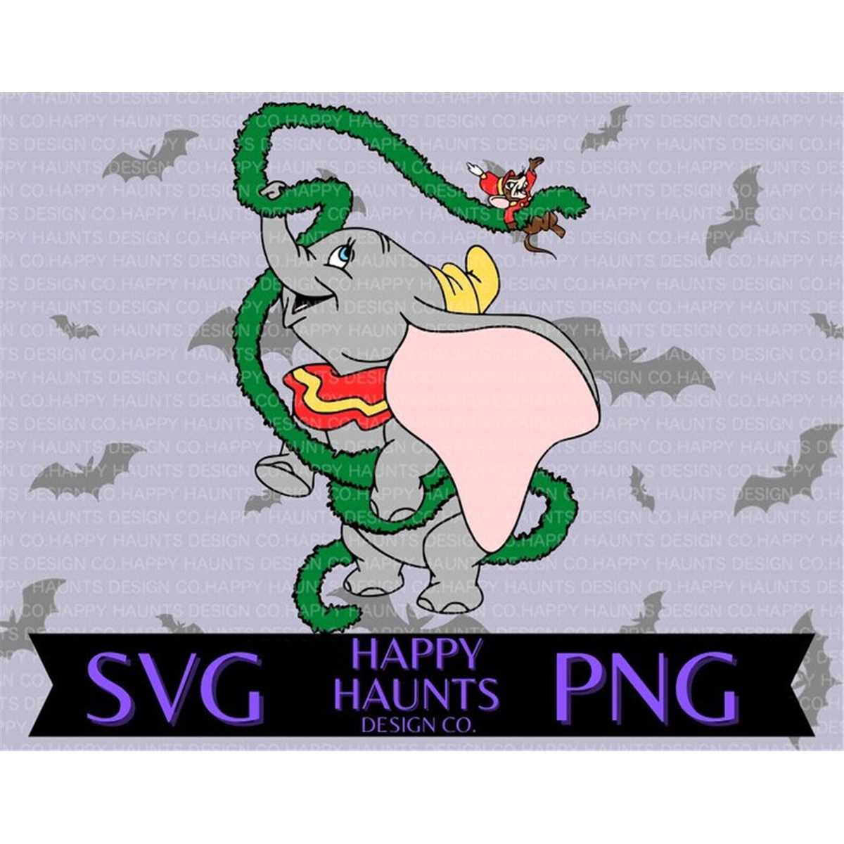 Festive flying elephant SVG, easy cut file for Cricut, Layer - Inspire ...