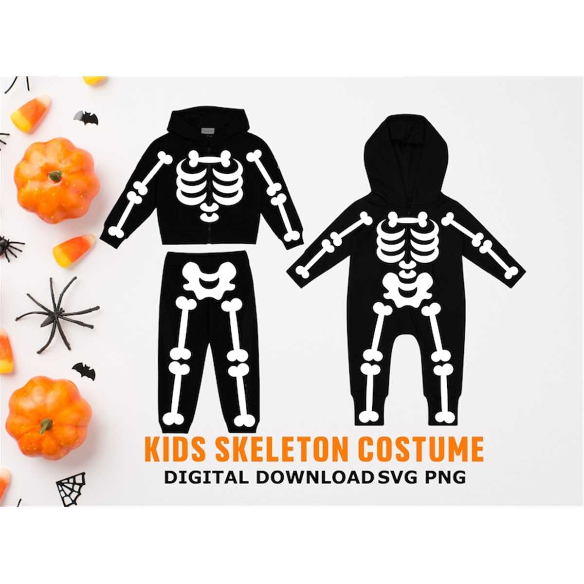 Halloween Skeleton Svg, Kids Halloween Costume Svg,Kids Skel | Inspire ...