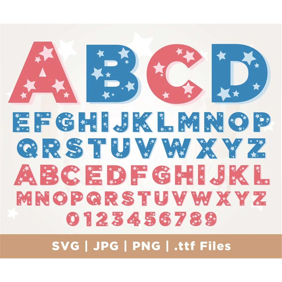 Fourth July Font, July 4th Font, Stars Font, Patriotic Font, | Inspire ...