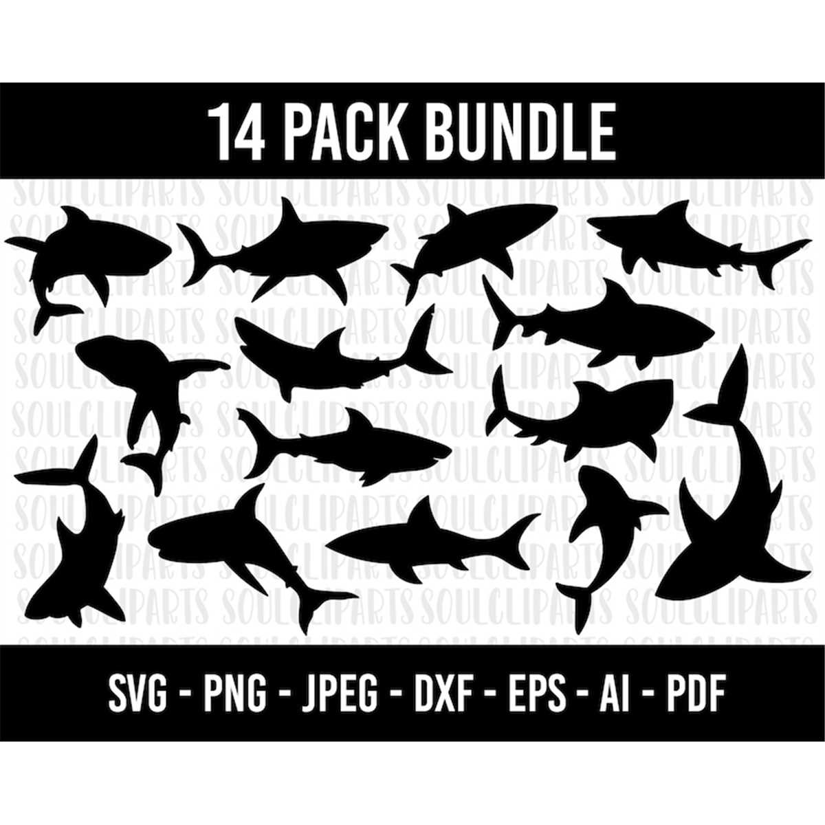 COD235- Shark Svg Files - SVG, PNG, JPG - Commercial Use, Sh | Inspire ...