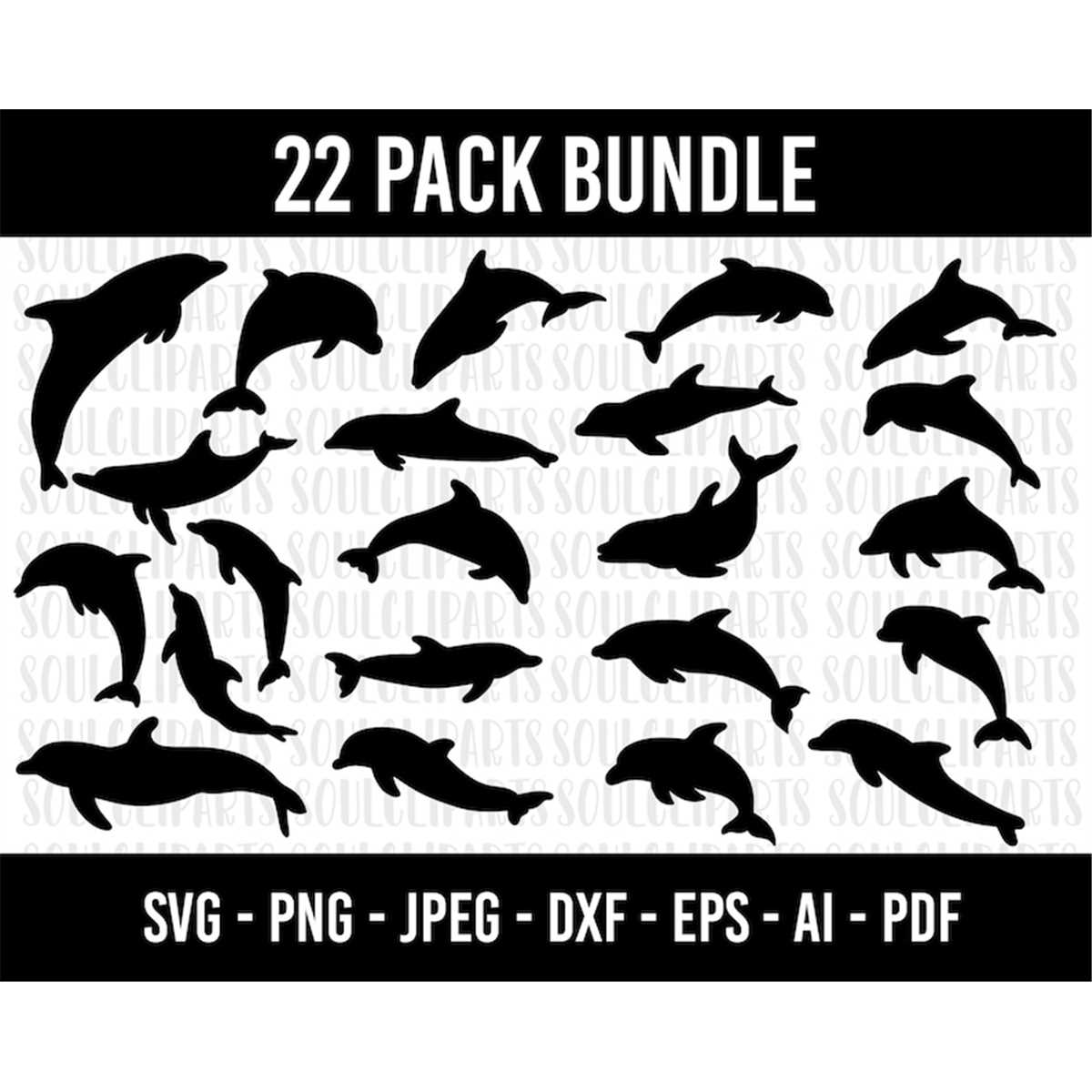 COD232-Dolphin Svg Files - SVG, PNG, JPG - Commercial Use, S | Inspire ...
