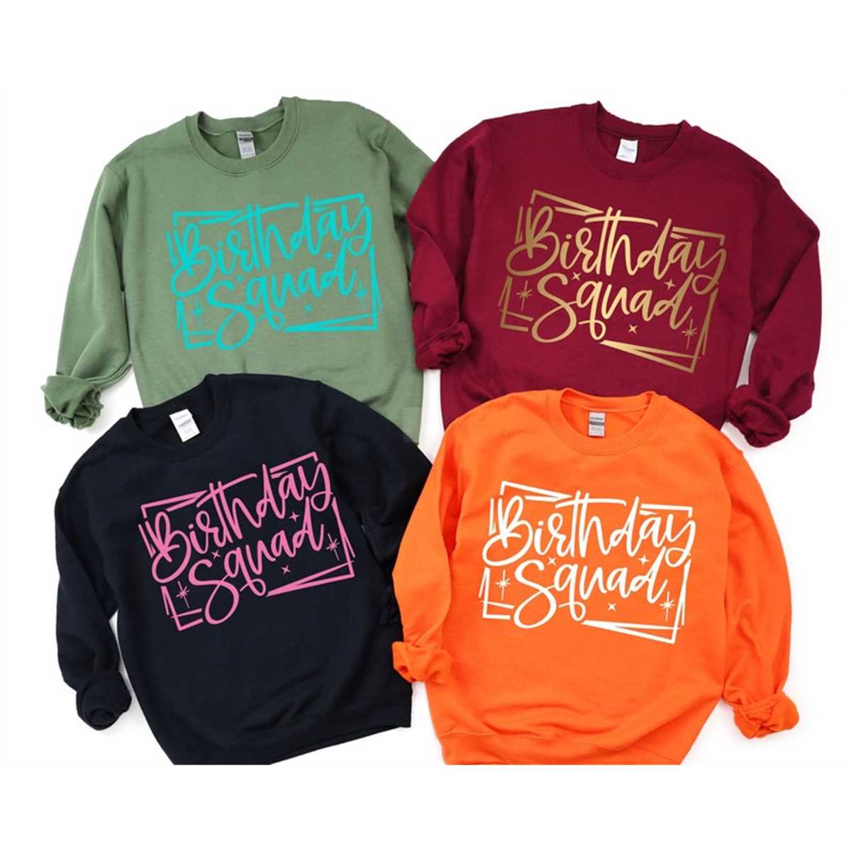 Birthday Group Sweatshirts, Group Birthday Apparel, Birthday | Inspire ...