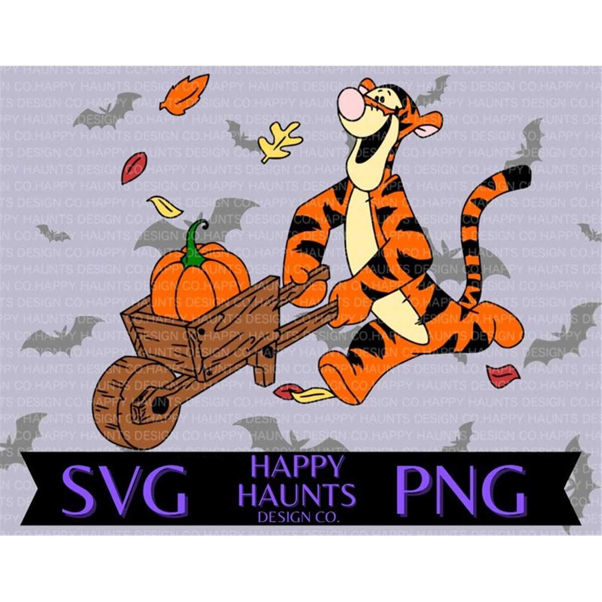 Autumn tigger SVG, easy cut file for Cricut, Layered by colo | Inspire Uplift