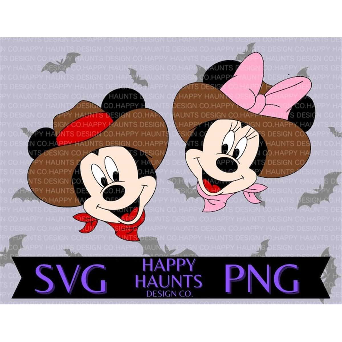 Cowboy mice SVG, easy cut file for Cricut, layered by colour | Inspire ...