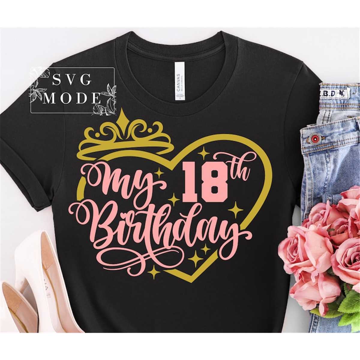 Finally 18 SVG PNG PDF, 18th Birthday Svg, Sweet 18 Shirt Sv | Inspire ...