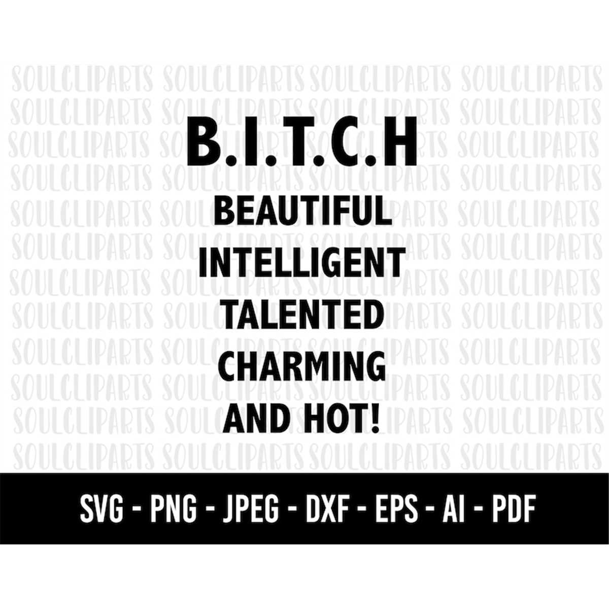 COD575- Bitch SVG, beautiful svg/quote svg/quote clipart /in | Inspire ...