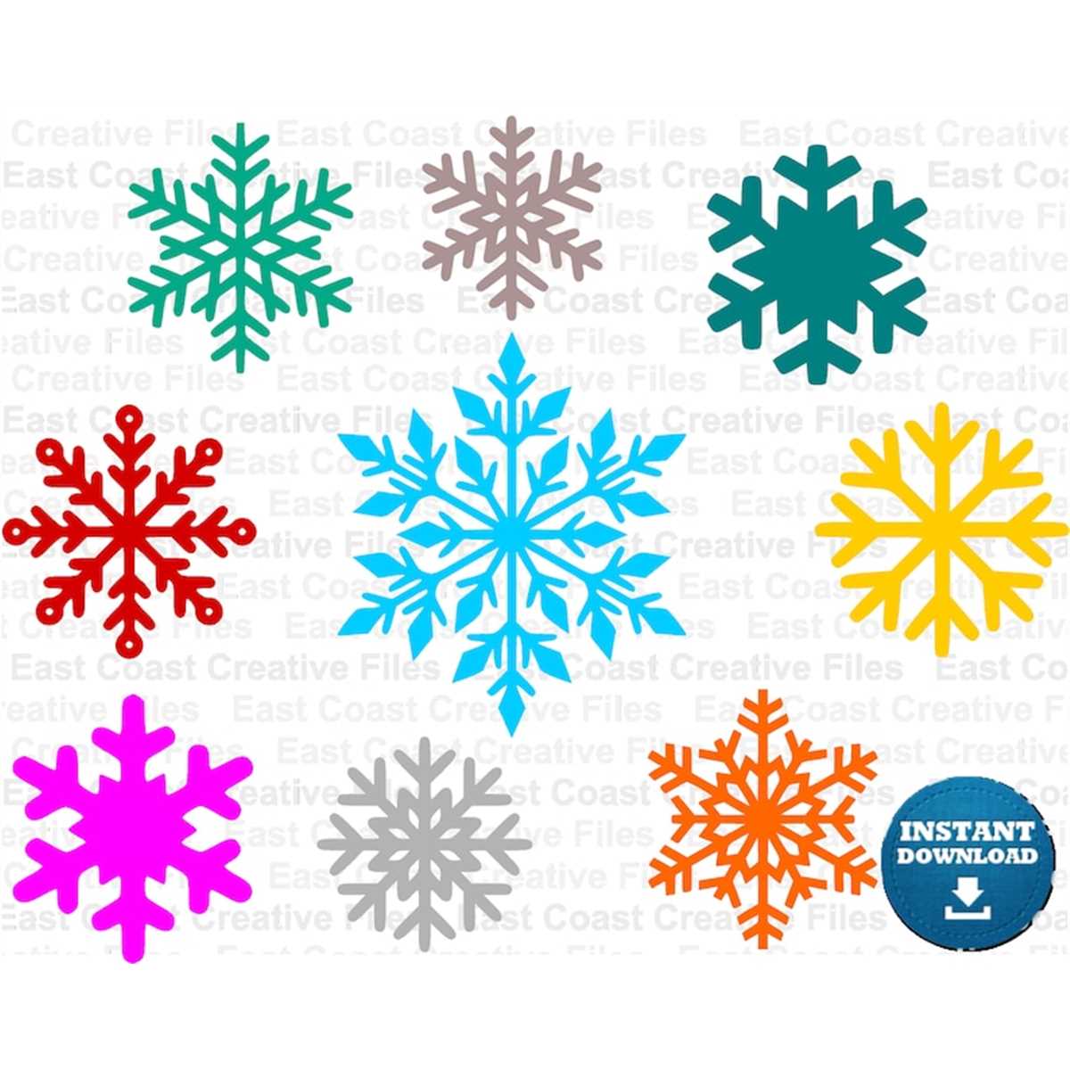 Snowflake SVG svg, dxf, eps, png digital download | Inspire Uplift