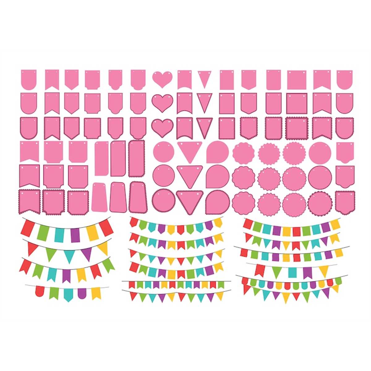 BUNTING BANNER SVG, Bunting Svg cut files for Cricut, Scallo | Inspire ...