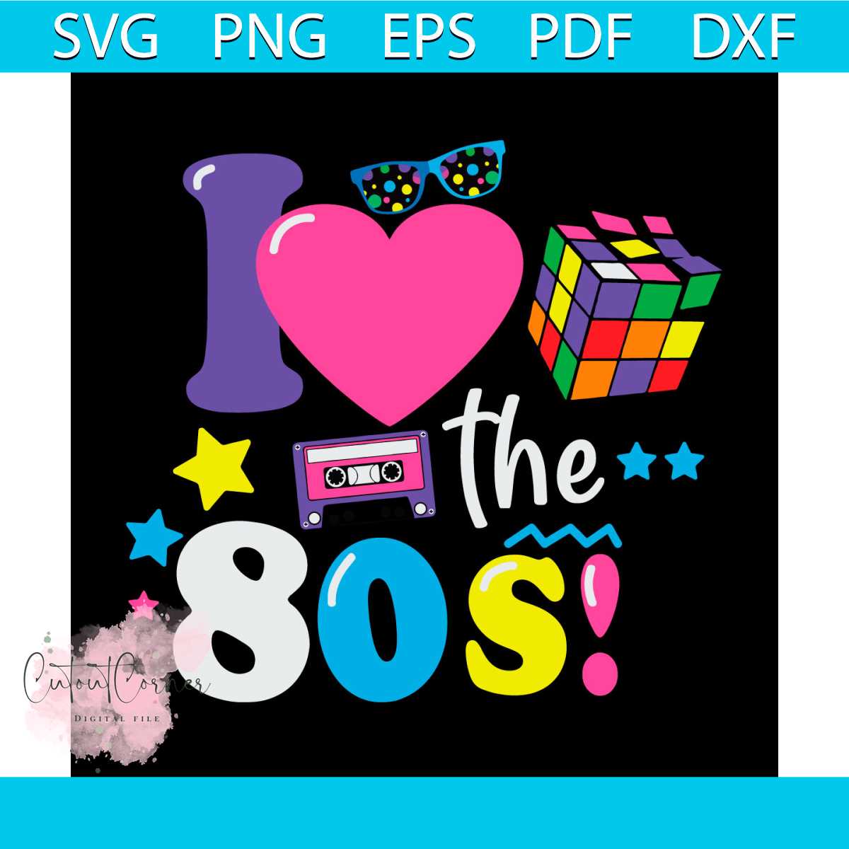 I Love The 80's Svg, Trending Svg, 80s Rock Svg, Retro 70s 8 | Inspire Uplift