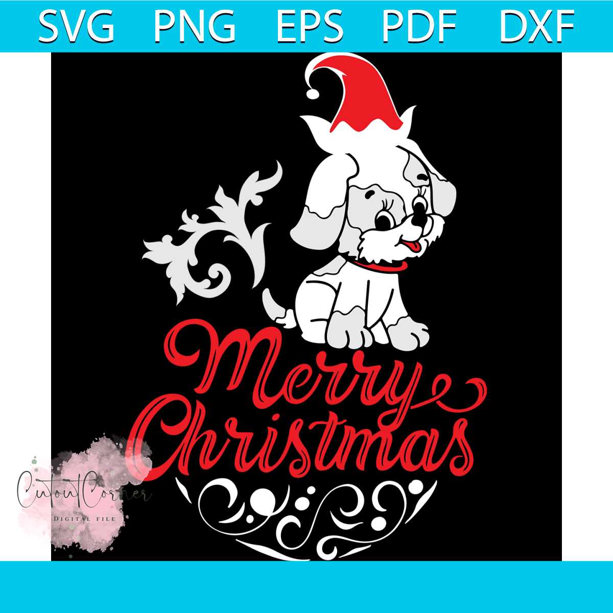 Merry Christmas Svg, Christmas Svg, Xmas Svg, Xmas Dog Svg, - Inspire ...