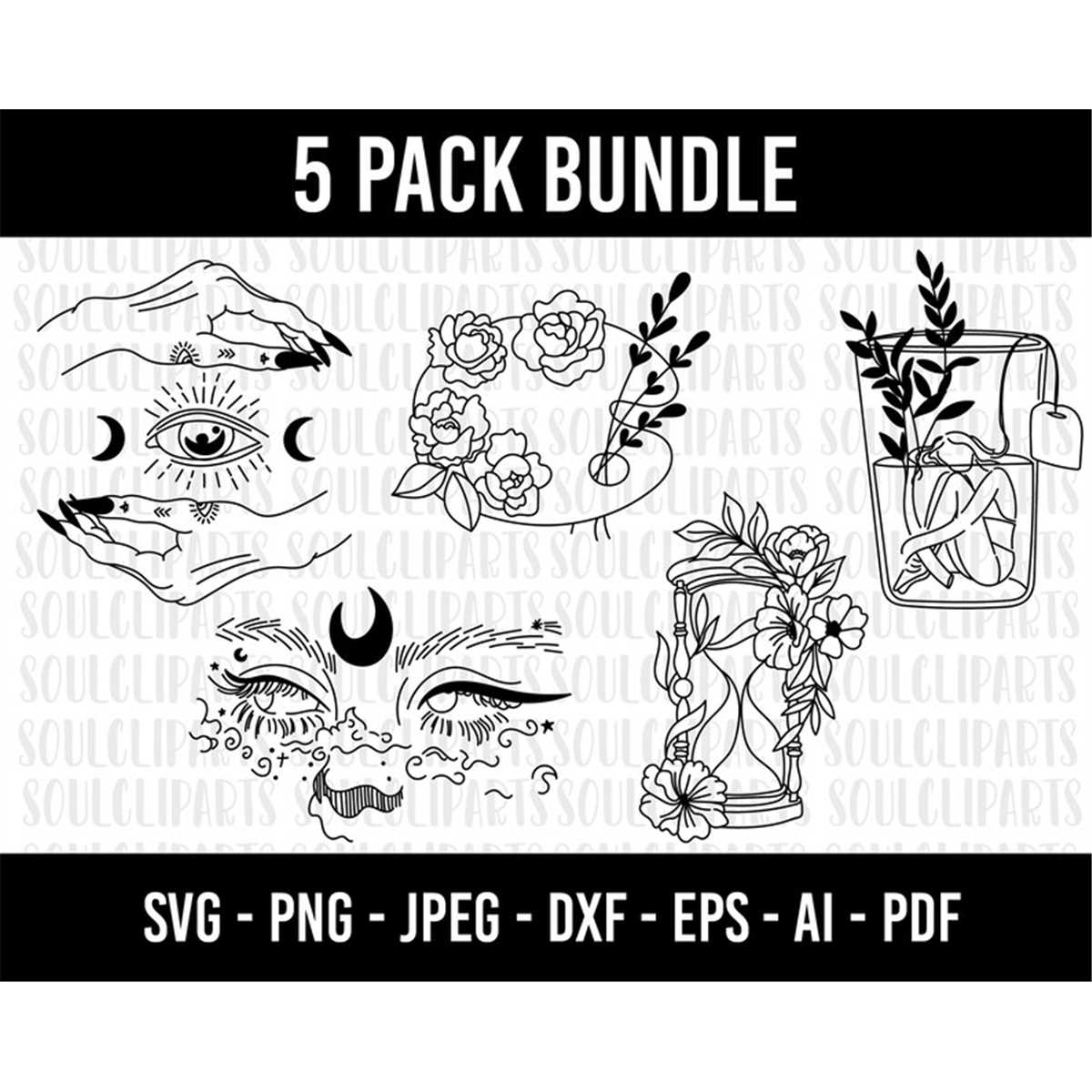 COD197-LineArt Svg Bundle/Line Art Svg/Minimalist Svg/Flower | Inspire ...