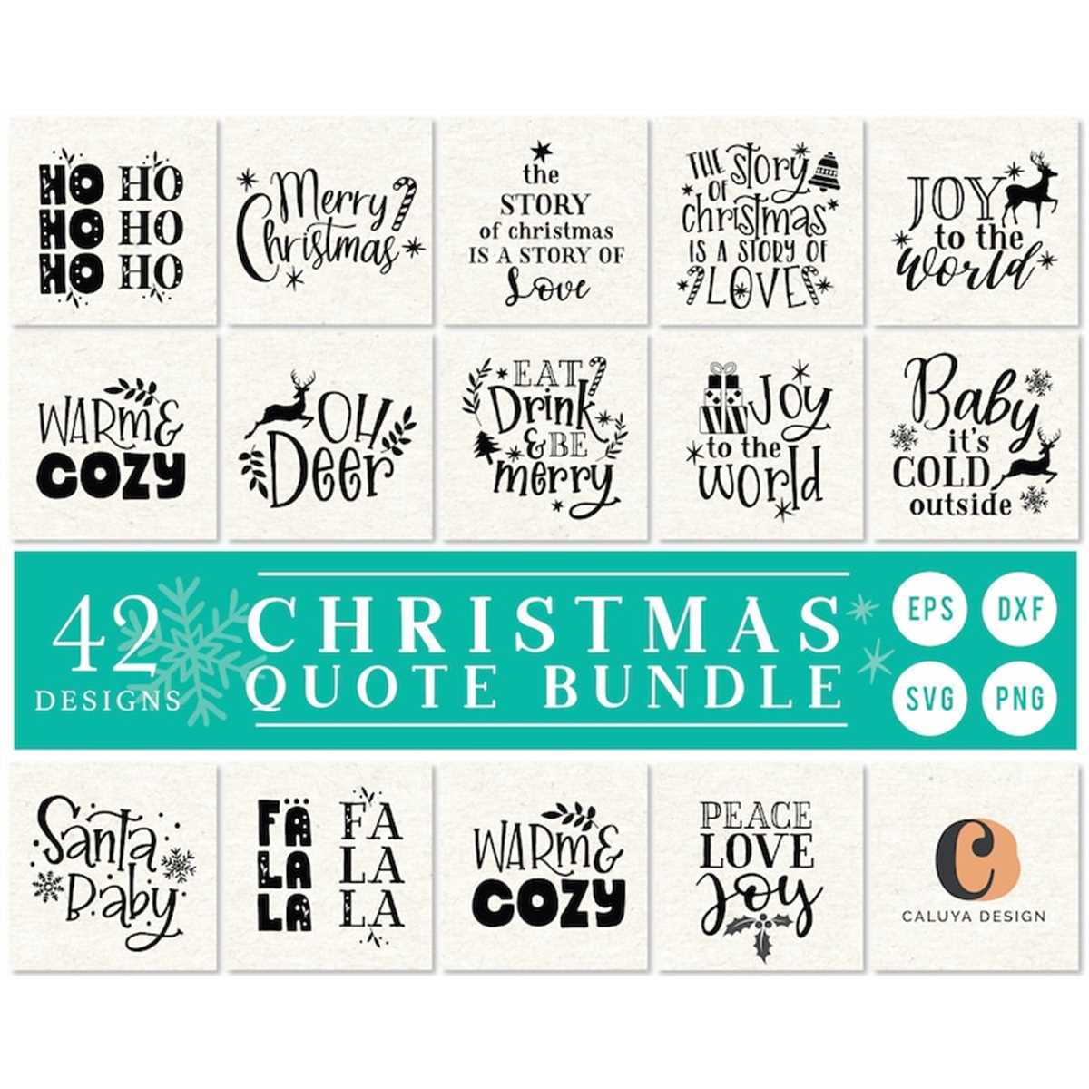 Christmas Quote SVG Cut File Bundle Deal | Cut File for Cric | Inspire ...
