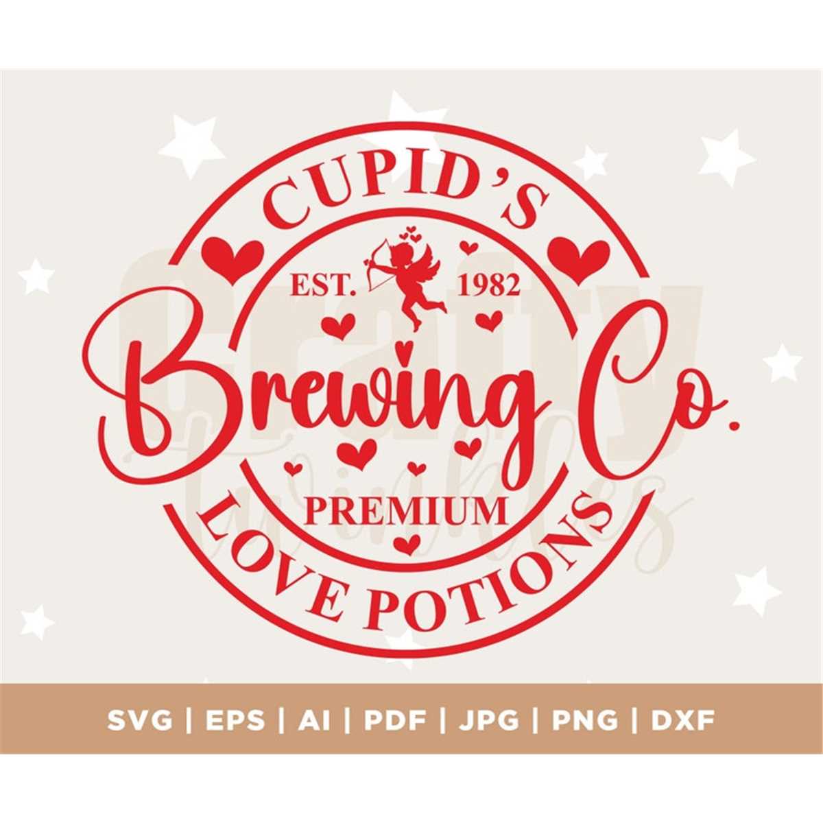 Cupid's brewing co svg, Cupid's Brewing company svg, retro v | Inspire ...