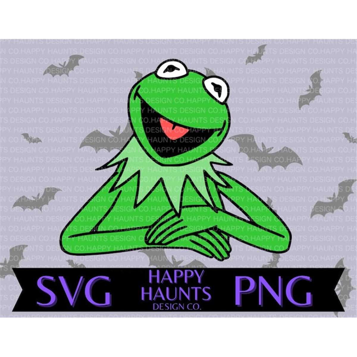 Kermit SVG, easy cut file for Cricut, Layered by colour | Inspire Uplift