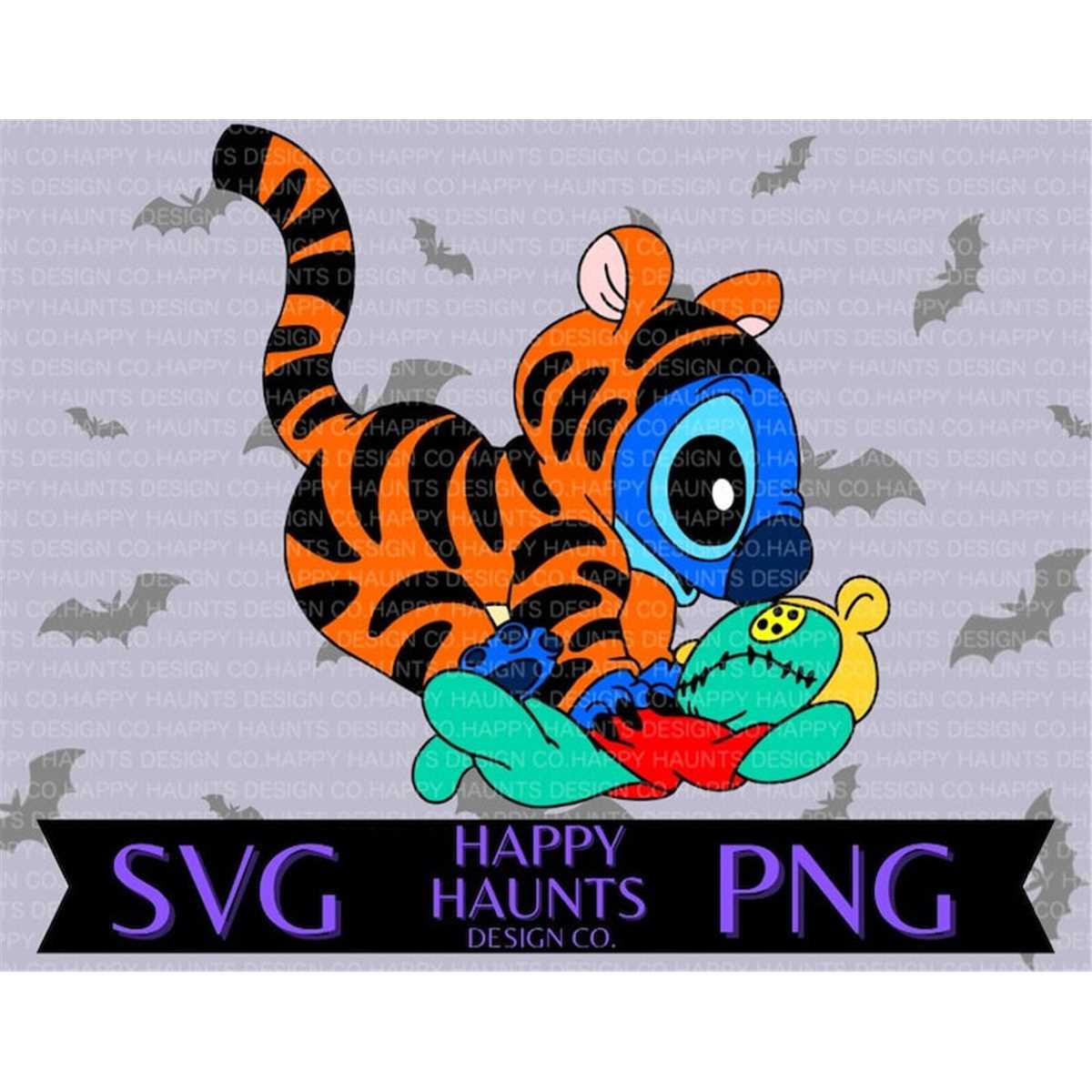 Tigger stitch SVG, easy cut file for Cricut, Layered by colo - Inspire Uplift