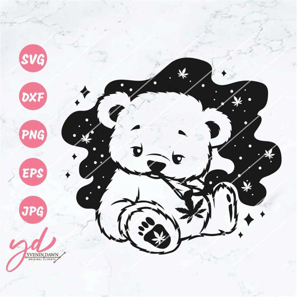 Weed Bear Svg | Bear Smoking Weed Svg | High Bear Svg | Weed | Inspire ...