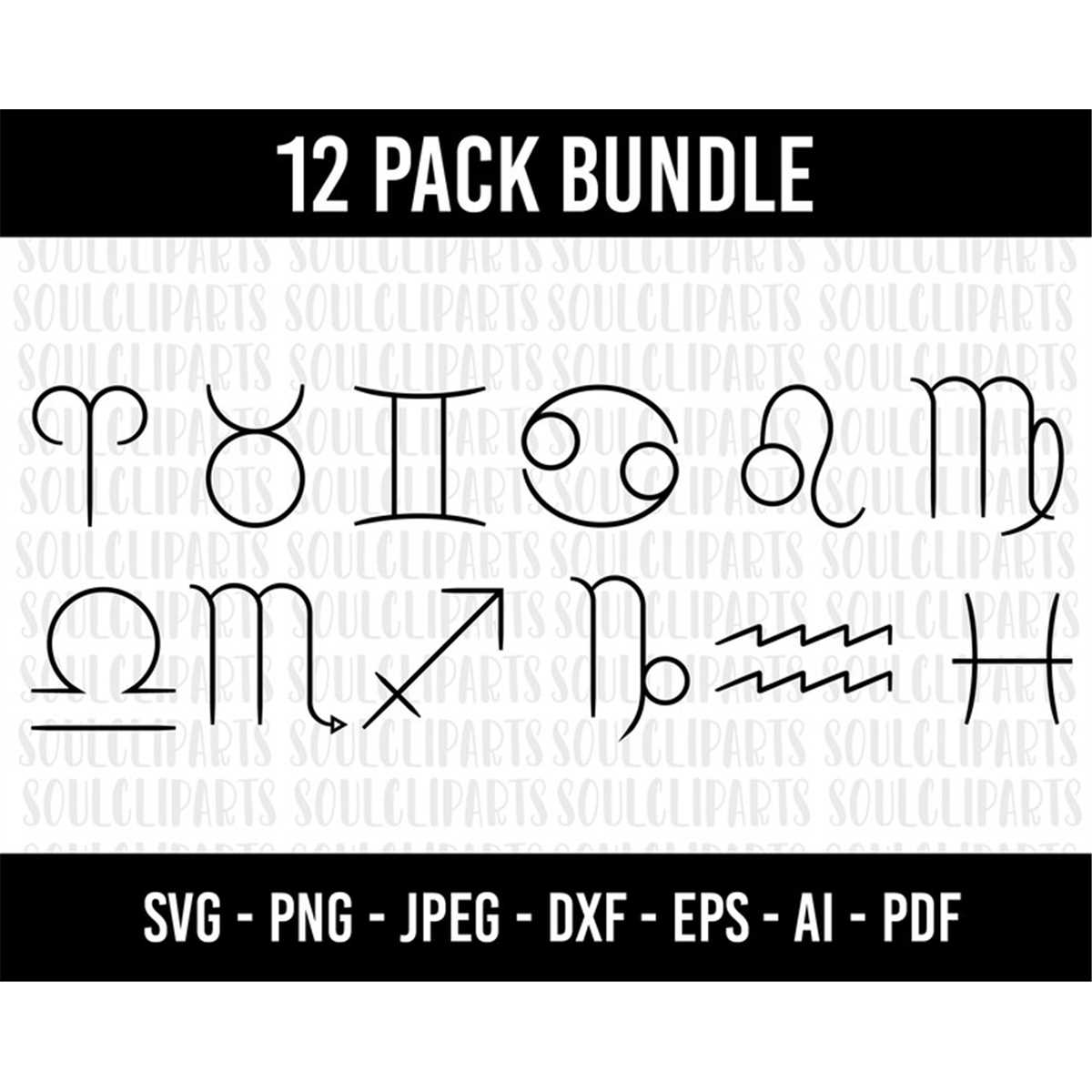 COD135-Zodiac Signs SVG Bundle/Astrology Signs svg/Zodiac Sy | Inspire ...