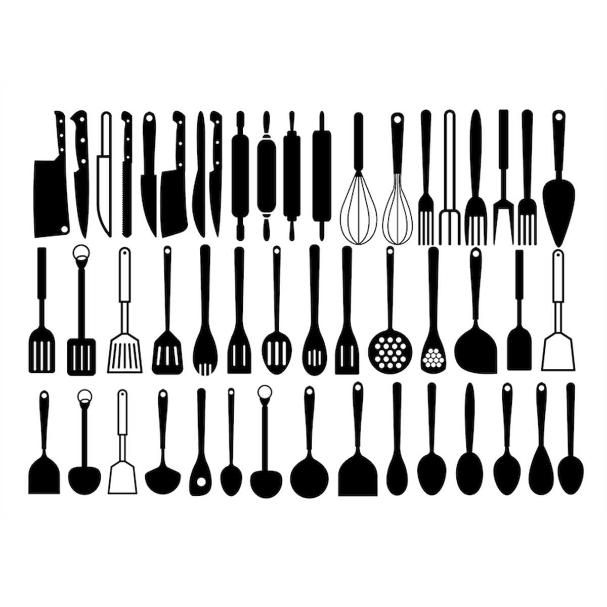 Kitchen Utensils Svg | Inspire Uplift