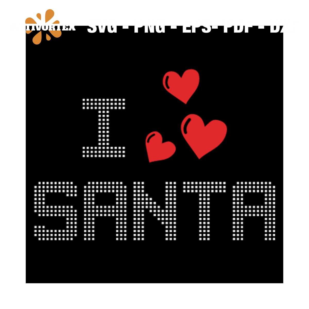 I Love Santa Svg, Christmas Svg, Xmas Svg, Funny Christmas S | Inspire ...