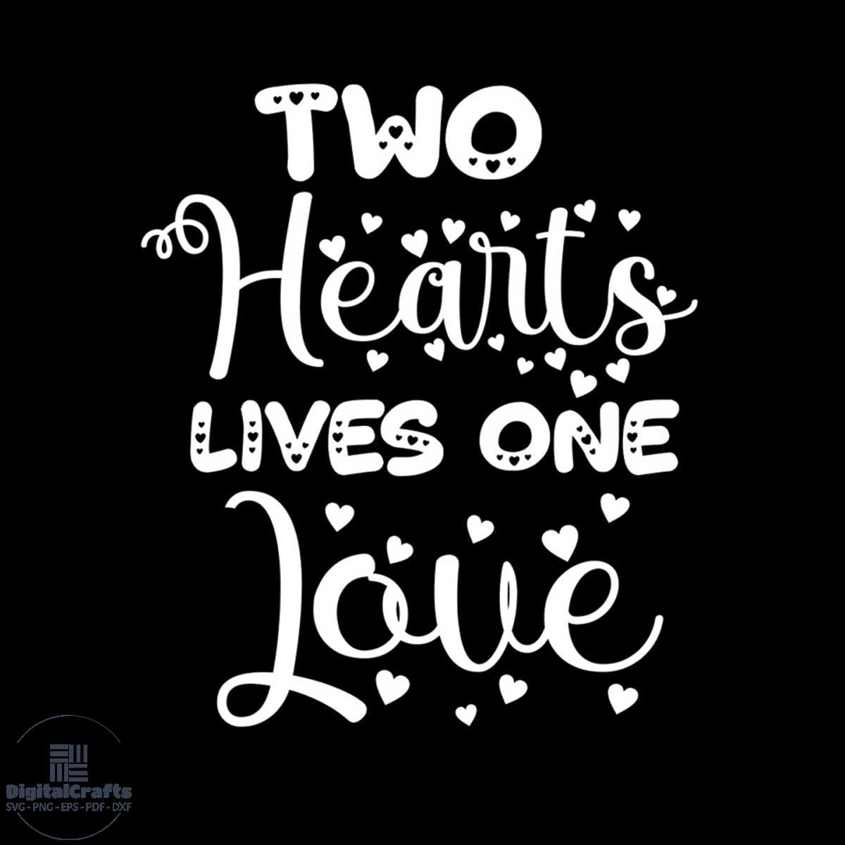 two hearts svg - Inspire Uplift