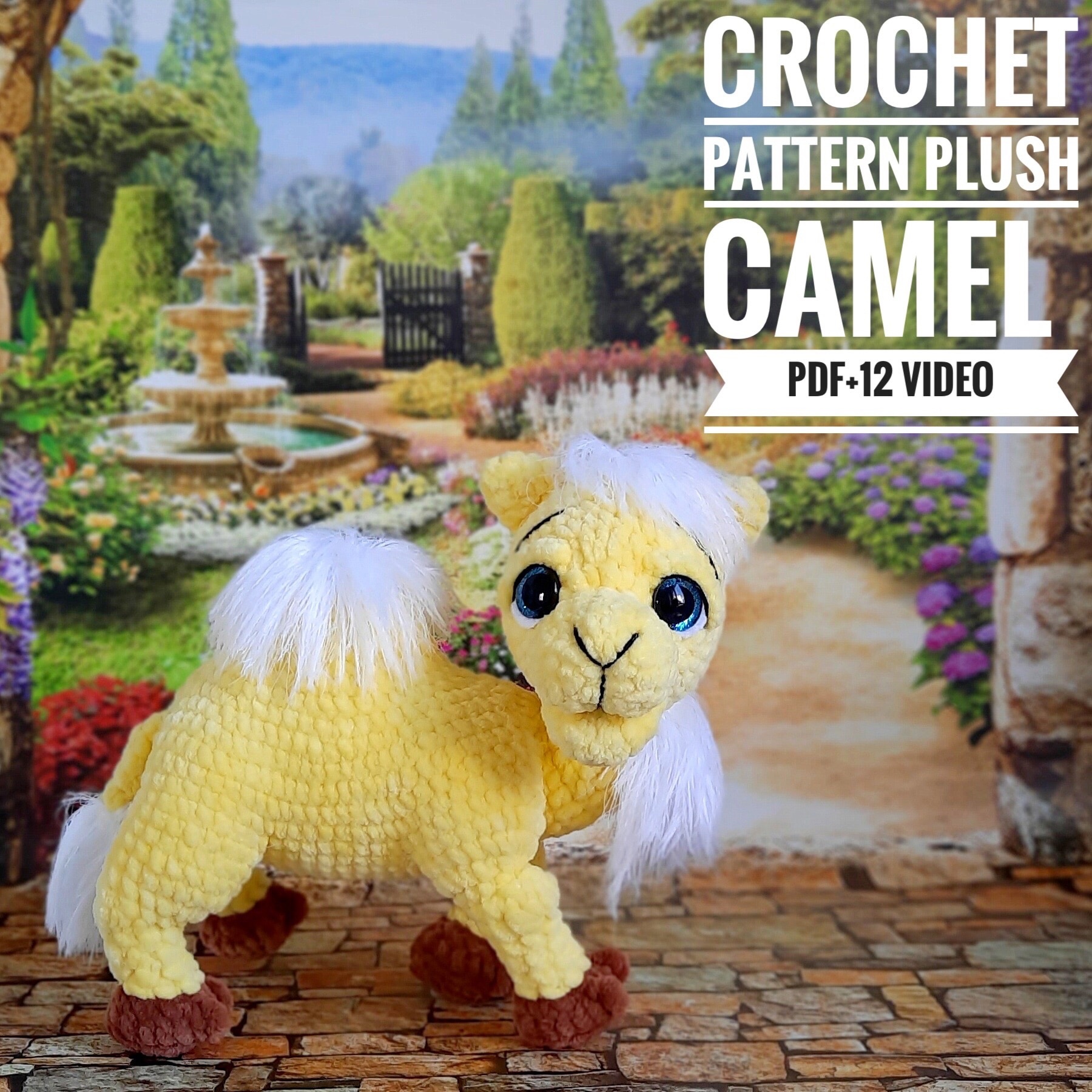 Crochet Pattern Plush Camel PDF file in English | Inspire Uplift