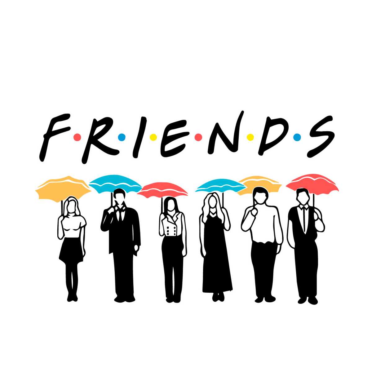 Friends SVG, Trending Svg, Rachel Monica Phoebe Chandler Joe | Inspire ...