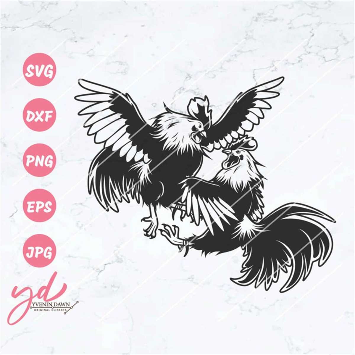 Cockfighting Svg Png | Rooster Svg | Cockpit Svg | Farm Anim | Inspire Uplift